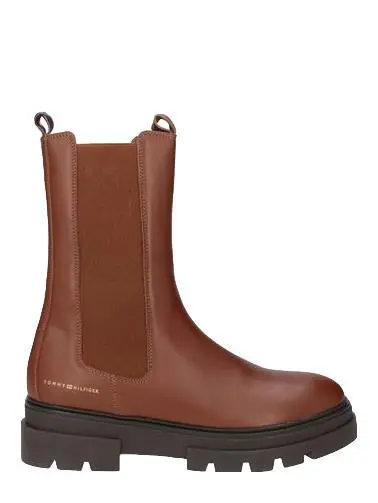 Tommy Hilfiger Leather Chelsea Boots - Tan