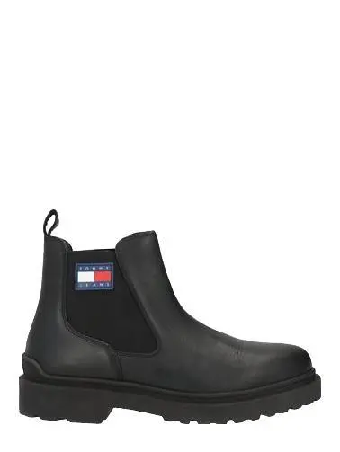 Tommy Hilfiger Leather Chelsea Boots - Black