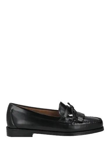 G.H. BASS & CO. Leather Loafers With Fringes - Black