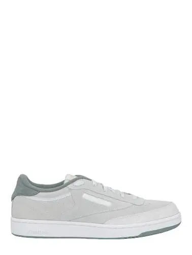REEBOK Club C 85 Light Leather And Textile Sneakers - Grey
