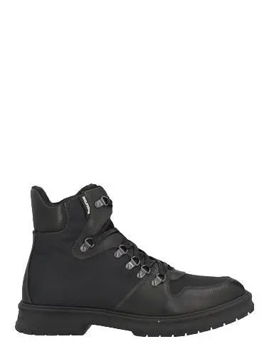 Tommy Hilfiger Leather & Textile Ankle Boots - Black