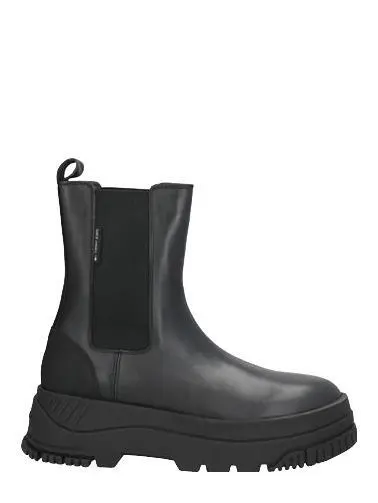 Tommy Hilfiger Leather Ankle Boots - Black