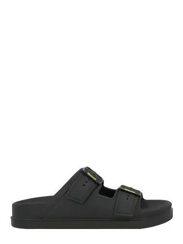 BLAUER. Rubber Sandals With Buckle Fastening - Black