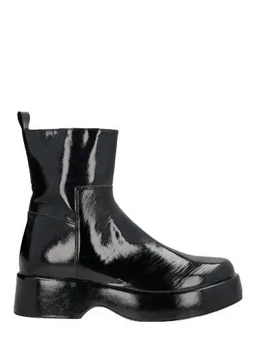 OVYE Patent Leather Ankle Boots - Black
