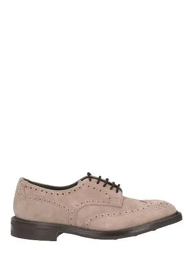 TRICKER'S Suede Lace-up Brogues - Beige