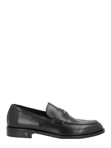 Roberto Cavalli Leather Penny Loafers - Black