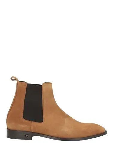 Roberto Cavalli Camel Suede Chelsea Boots - Beige