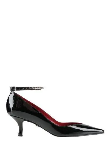 ANIYE BY Leather Pointed Toe Spool Heel Pumps - Black
