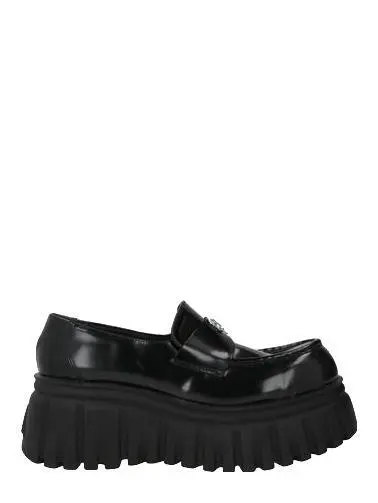 ANIYE BY Glossed-leather Chunky Loafers - Black