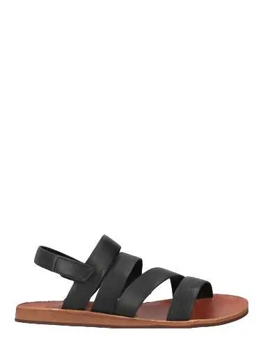 FELMINI Calfskin Slingback Sandals - Black