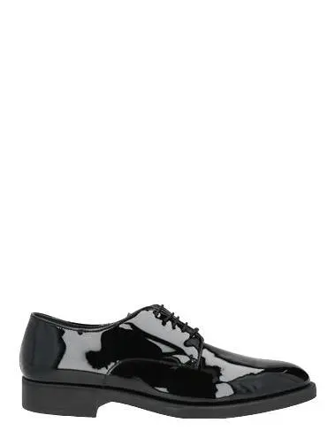Giorgio Armani Calfskin Lace-up Shoes - Black