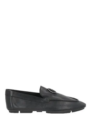 Giorgio Armani Leather Loafers - Black