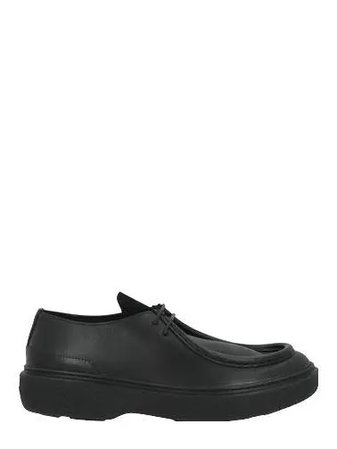 Giorgio Armani Leather Lace-up Shoes - Black