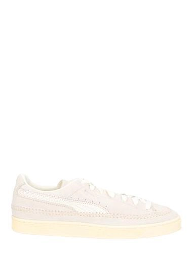 PUMA Suede Low-top Sneakers In Two-tone Cow Leather - Ivory