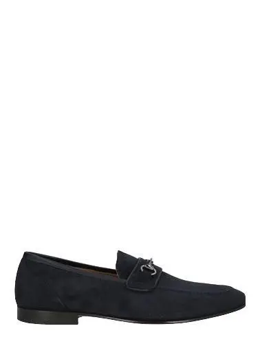 GIOVANNI CONTI Midnight Leather Loafers - Blue