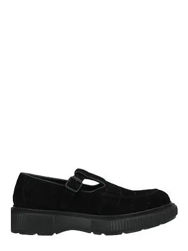 GIOVANNI CONTI Leather Monk Strap Loafers - Black
