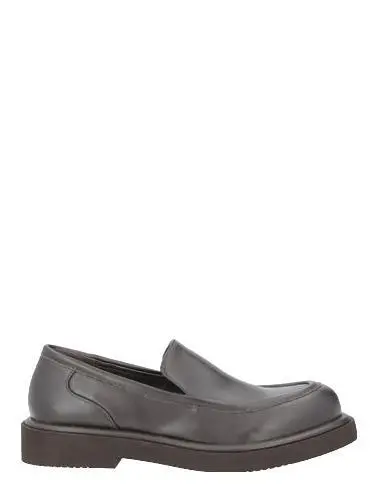 PALOMA BARCELO Taupe Leather Loafers - Brown
