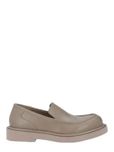 PALOMA BARCELO Taupe Leather Loafers - Grey