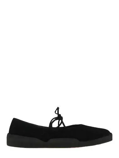 PALOMITAS BY PALOMA BARCELÓ Camel Leather Mary Jane Ballet Flats - Black