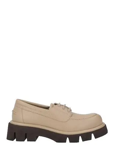 PALOMA BARCELO Elba Leather Lace-up Shoes - Beige