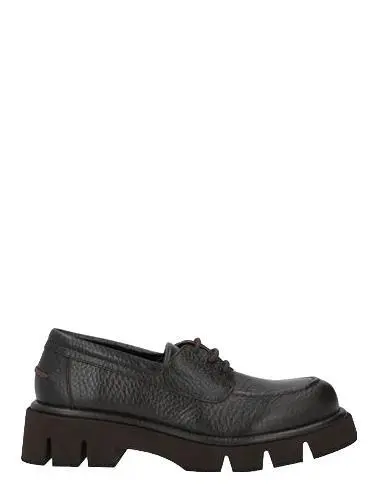PALOMA BARCELO Elba Leather Lace-up Shoes - Brown