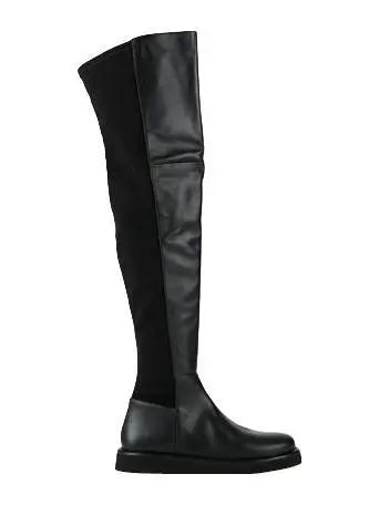 PALOMITAS BY PALOMA BARCELÓ Leather And Jersey Over-the-knee Boots - Black
