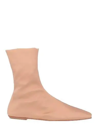 ALYSI Copper Textile Fiber Ankle Boots - Orange