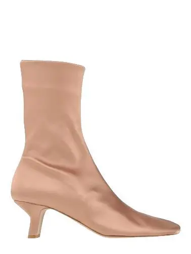 ALYSI Textile Fibers Sock Ankle Boots - Orange