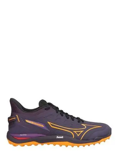 Mizuno Performance Sneakers With Coated Effect And Appliqués - Purple