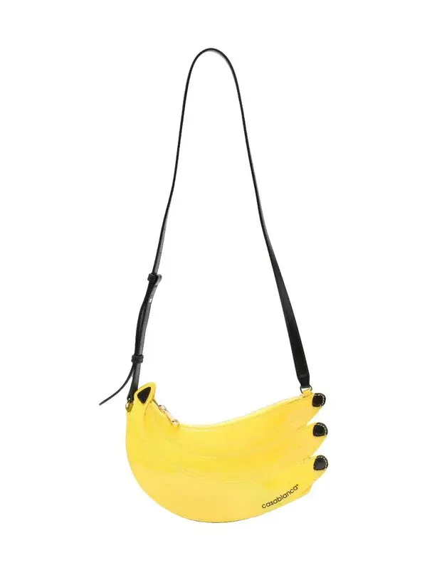 Casablanca Banana-shape Cross Body Bag - Yellow