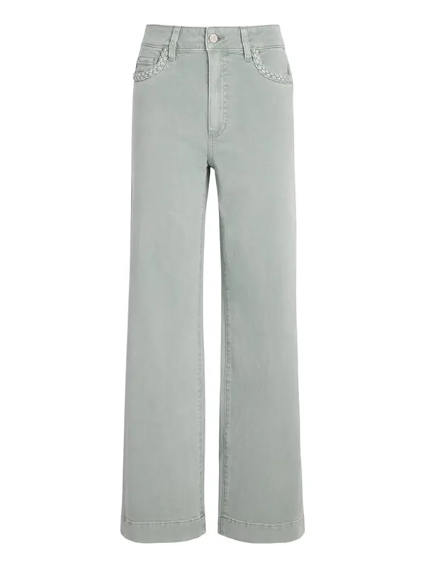 Paige Anessa Wide-leg Jeans - Grey
