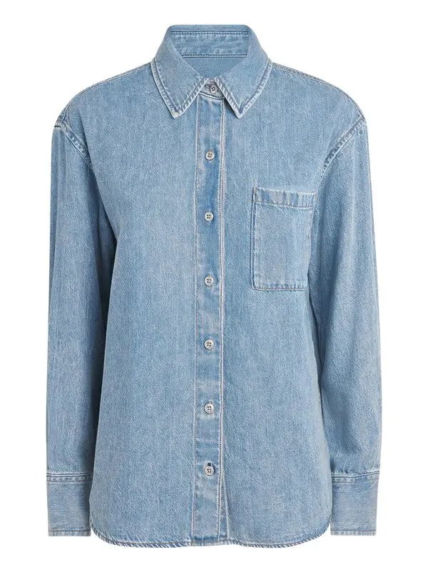 Rag & Bone Connie Denim Shirt - Blue