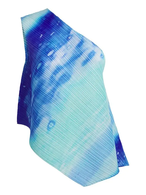 Issey Miyake Sea Bubble One-shoulder Top - Blue