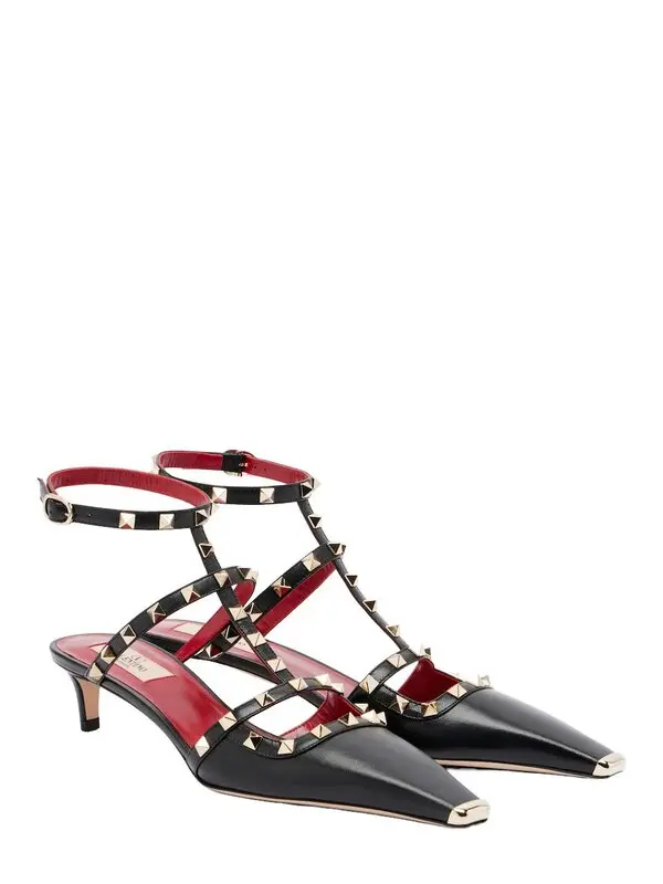 Valentino Garavani Rockstud Leather Pumps - Black