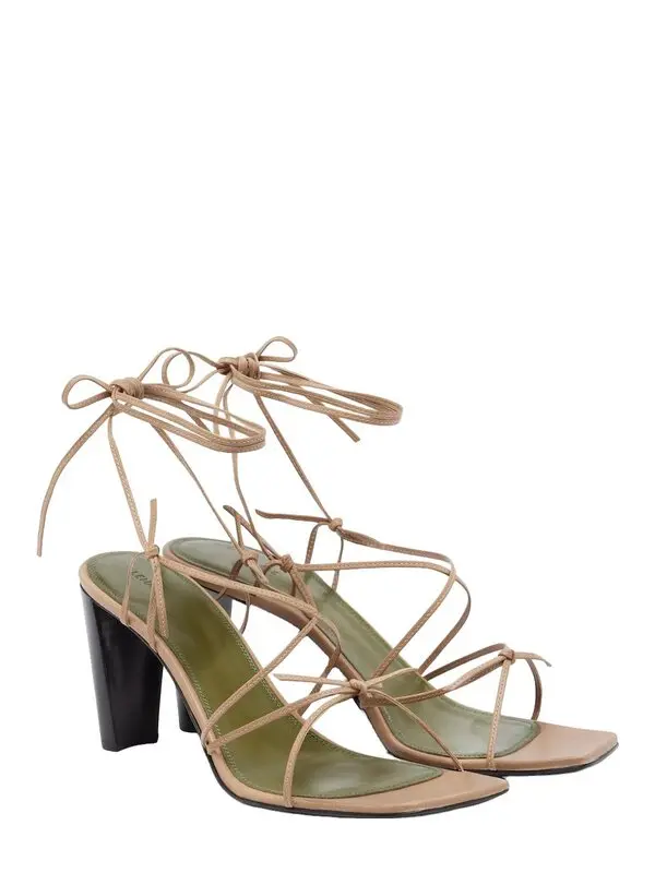 LEMAIRE Mignons Leather Sandals - Beige