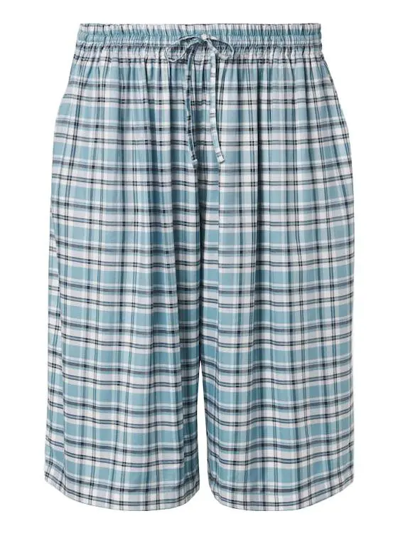 Acne Studios Plaid Flannel Shorts - Blue