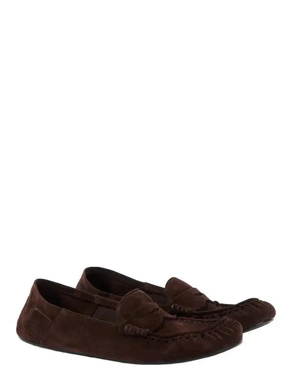 Acne Studios Bojan Suede Loafers - Brown