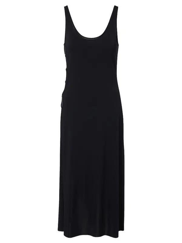 ERES Ellipse Cutout Midi Dress - Black