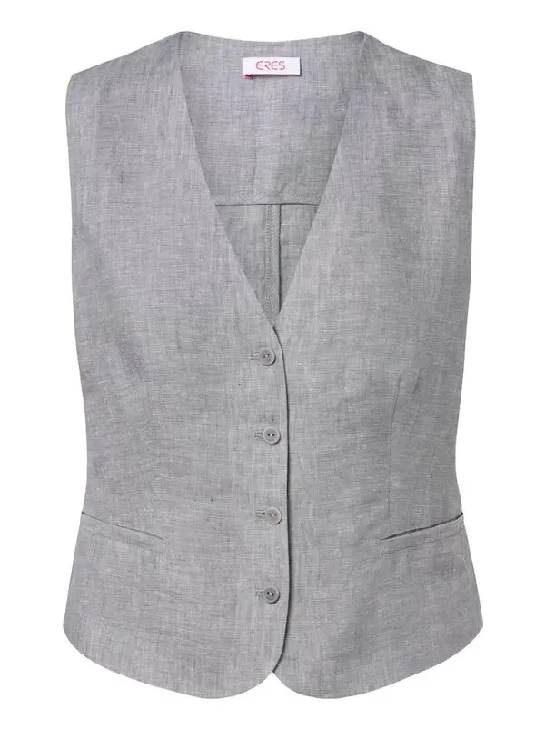 ERES Créatif Linen Vest - Grey