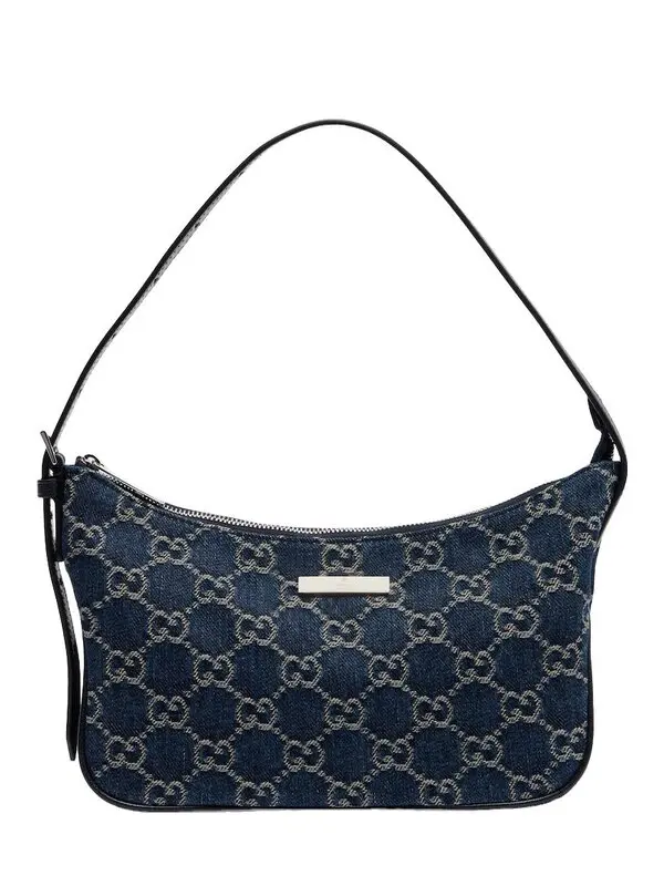 Gucci Lady Lunetta Gg Small Shoulder Bag - Blue