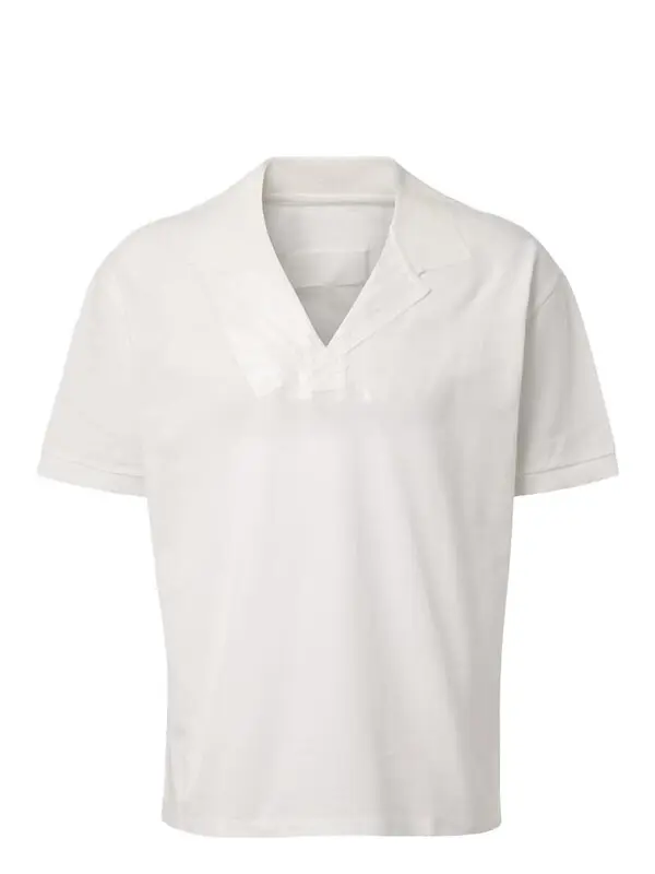 MAISON MARGIELA Cotton Piqué Polo Shirt - White