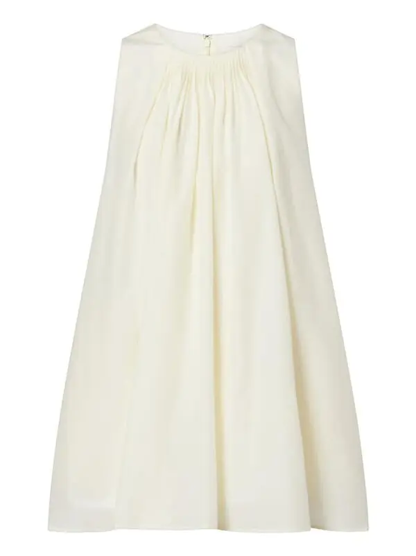Loulou De Saison Liao Cotton And Silk Top In Ivory - White