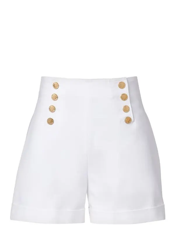 Carolina Herrera Cotton-blend Shorts - White