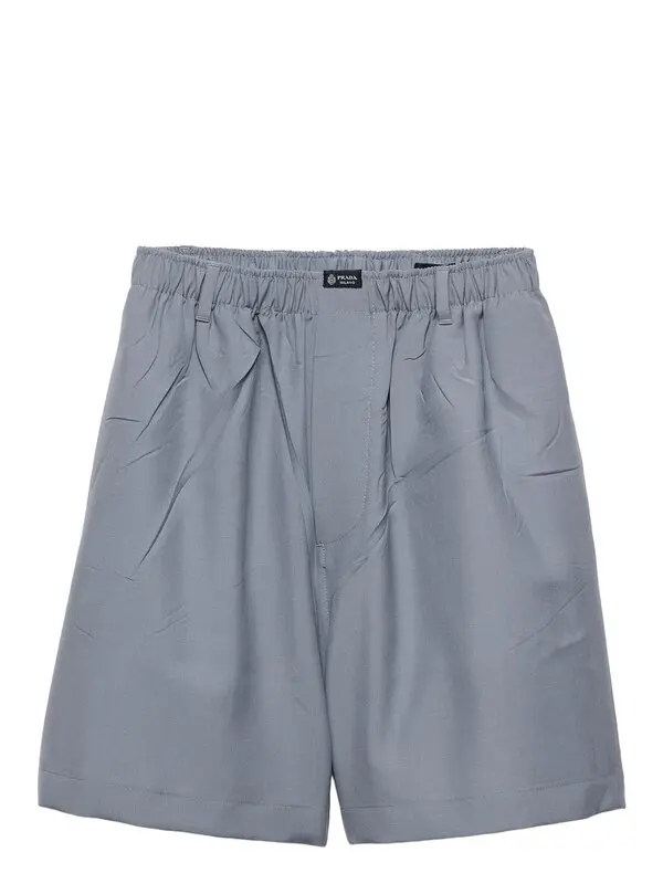 Prada Mohair Wool Bermuda Shorts - Grey