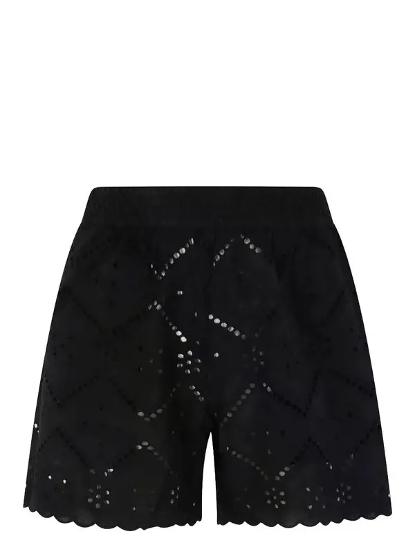 MC2 SAINT BARTH Meave Embroidered Shorts - Black