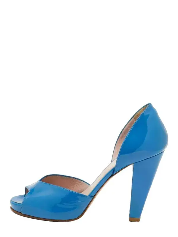 Chloé Peep-toe D'orsay Heeled Pumps - Blue