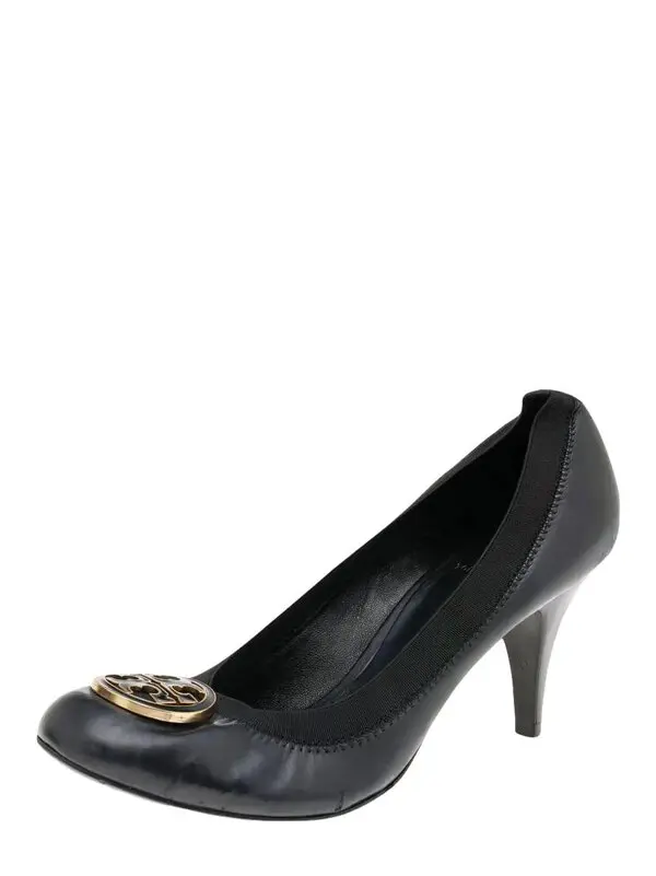 Tory Burch Caroline Logo-plaque Pumps - Black