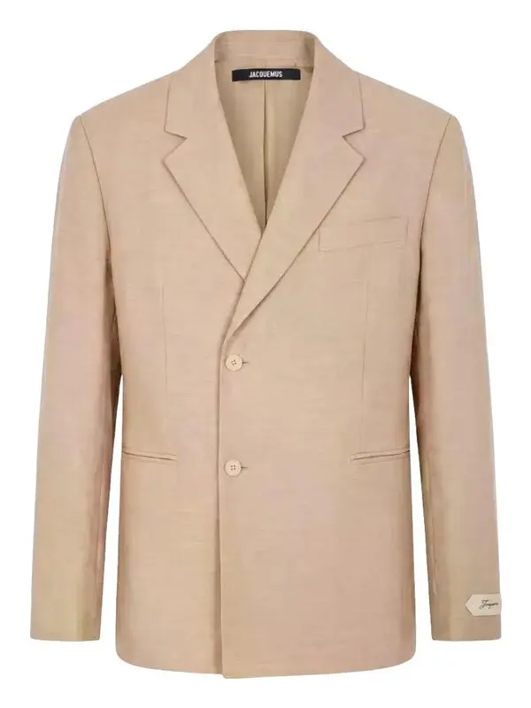 Jacquemus The Melo Logo-patch Blazer - Neutrals