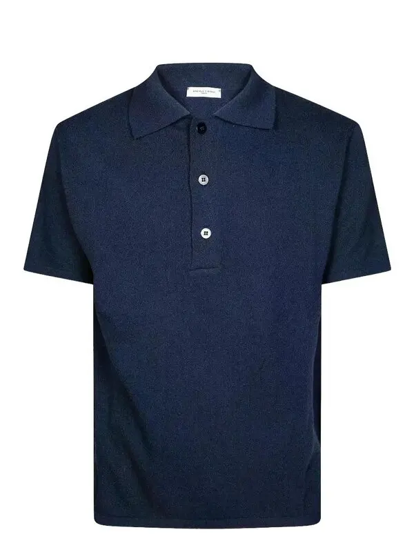 DANIELE FIESOLI Terry-cloth Polo Shirt - Blue