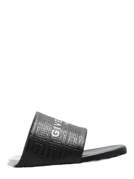Givenchy Logo Slide Mules - Black